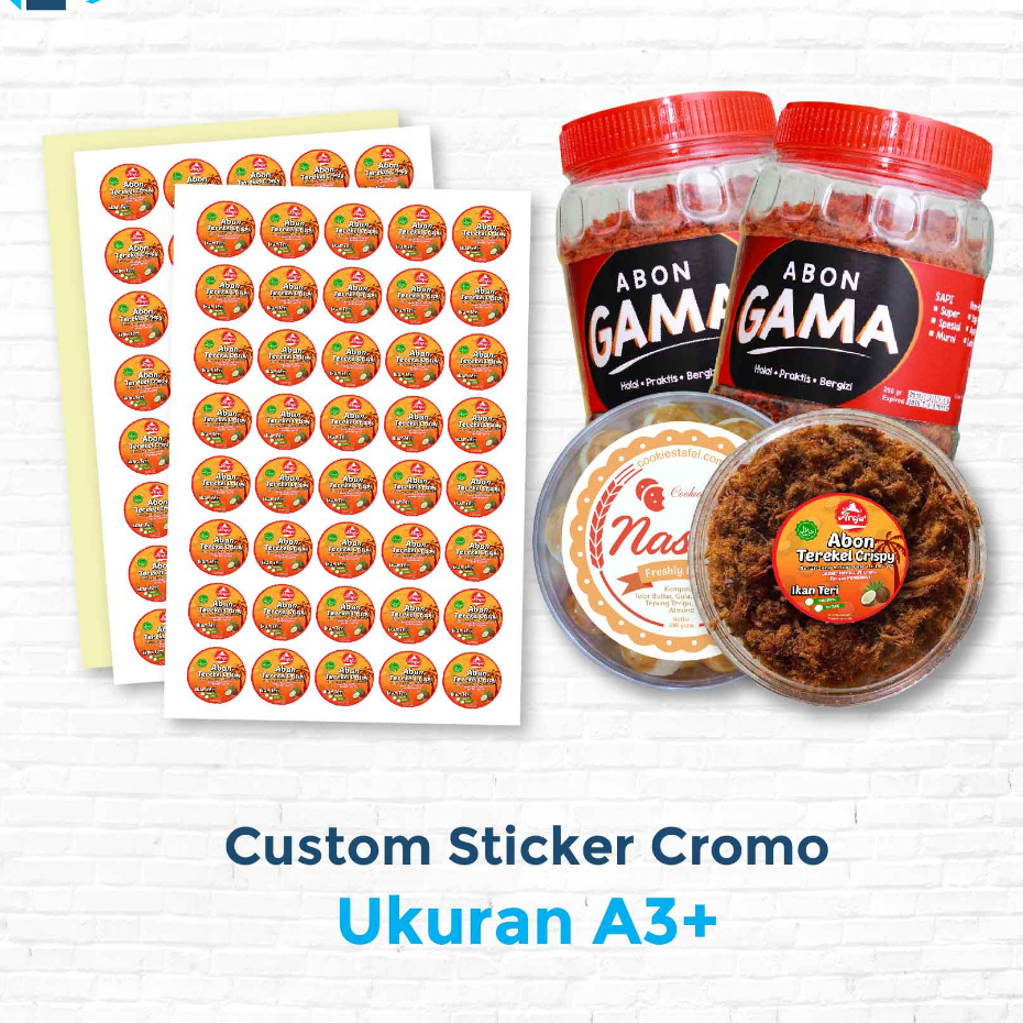 Print Chromo A3+ Label Sticker Without Cutting Print Packaging Brand ...