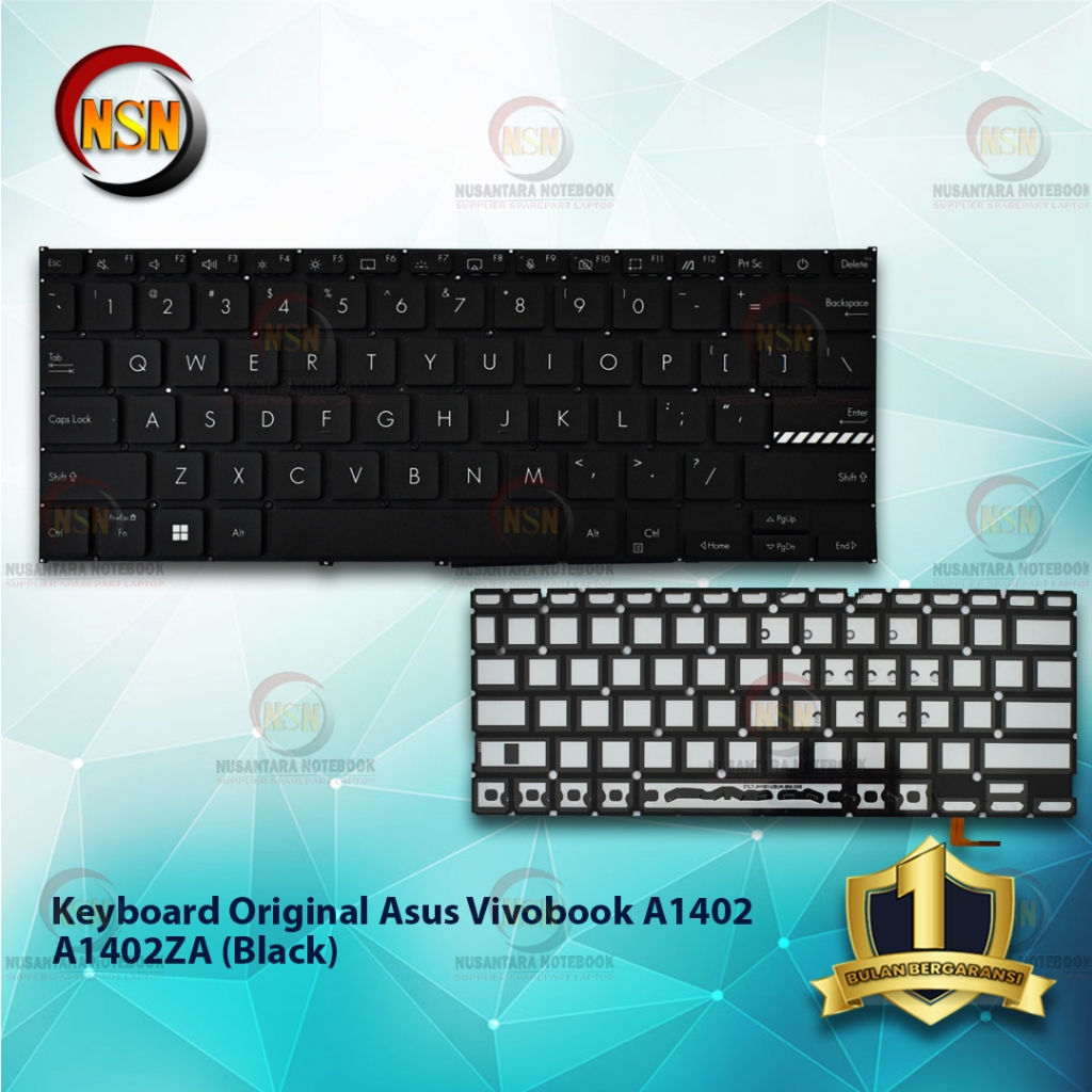 Original Laptop Keyboard Asus Vivobook A1402 A1402ZA Backlight (Black) | Shopee Malaysia