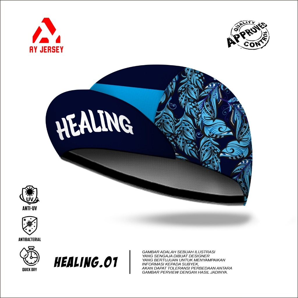 Cycling CAP | Running BIKE HAT | Healing HEALING HEALING HEALING ...