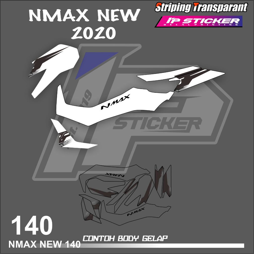 Nmax NEW 2020 NEW YAMAHA NMAX MOTORCYCLE STRIPING STICKERS - SIMPLE ...