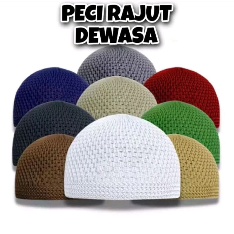 Adult Hajj Net Knitted Cap Cap Cap With premium Quality Material/Hajj ...