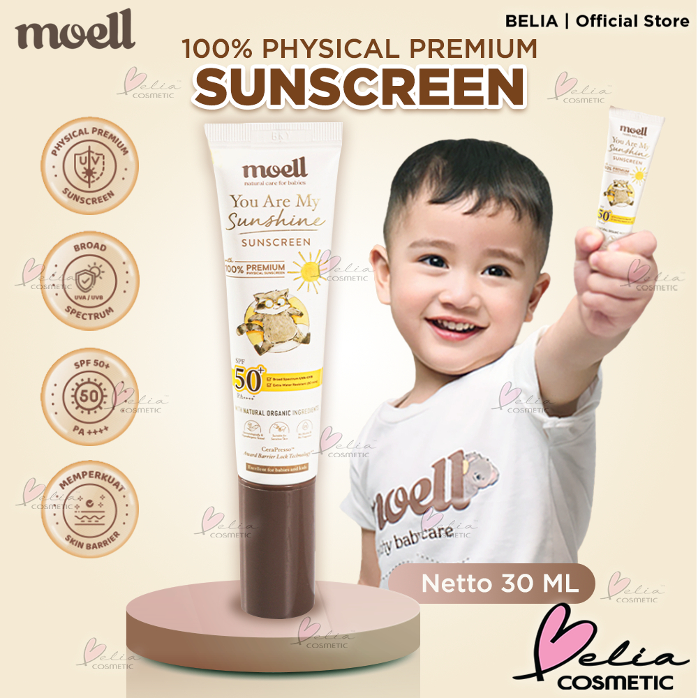 Belia MOELL MOELL Physical Sunscreen Children & Baby SPF 50+ PA ...