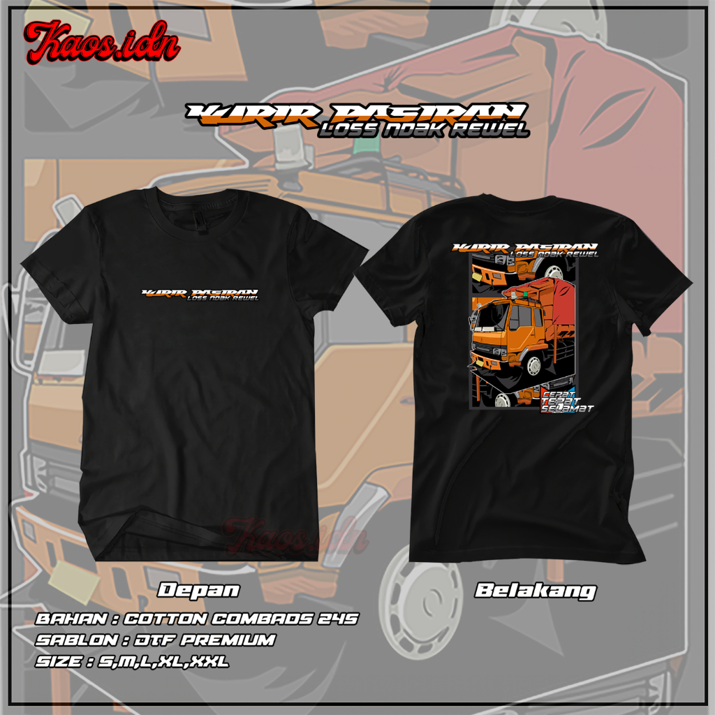 Baju Mantap Truck Motif - Truck Tshirt - Kaos Courier PASIRAN New 2024 ...