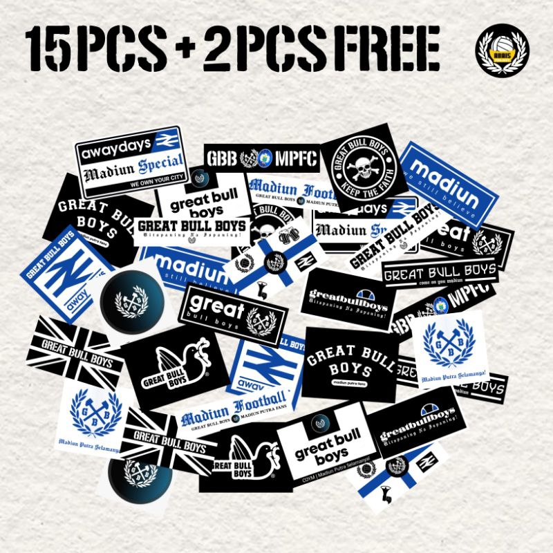 Sticker Pack Great Bull Boys (GBB) | Madiun Son Of Fans | Shopee Malaysia