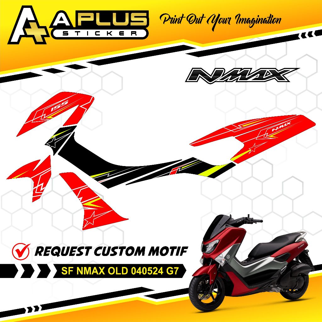 Nmax old semifull striping sticker (code:040524) | Shopee Malaysia