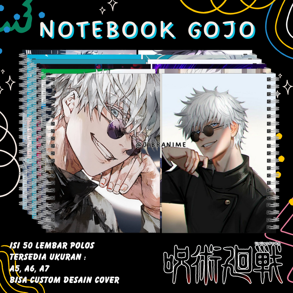 Gojo JUJUTSU KAISEN NOTE BOOK/GOJO JUJUTSU KAISEN NOTEBOOK/GOJO JUJUTSU ...