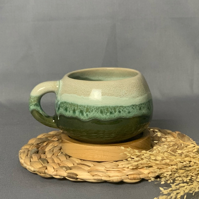 MOMO Mug - Forest Green - Handmade Ceramic - Pottery - Bulat Krasti ...