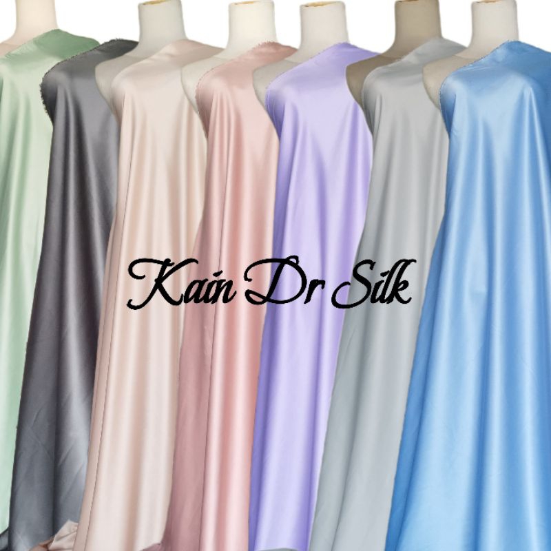 Original Plain D Silk Fabric Half Meter Price | Shopee Malaysia