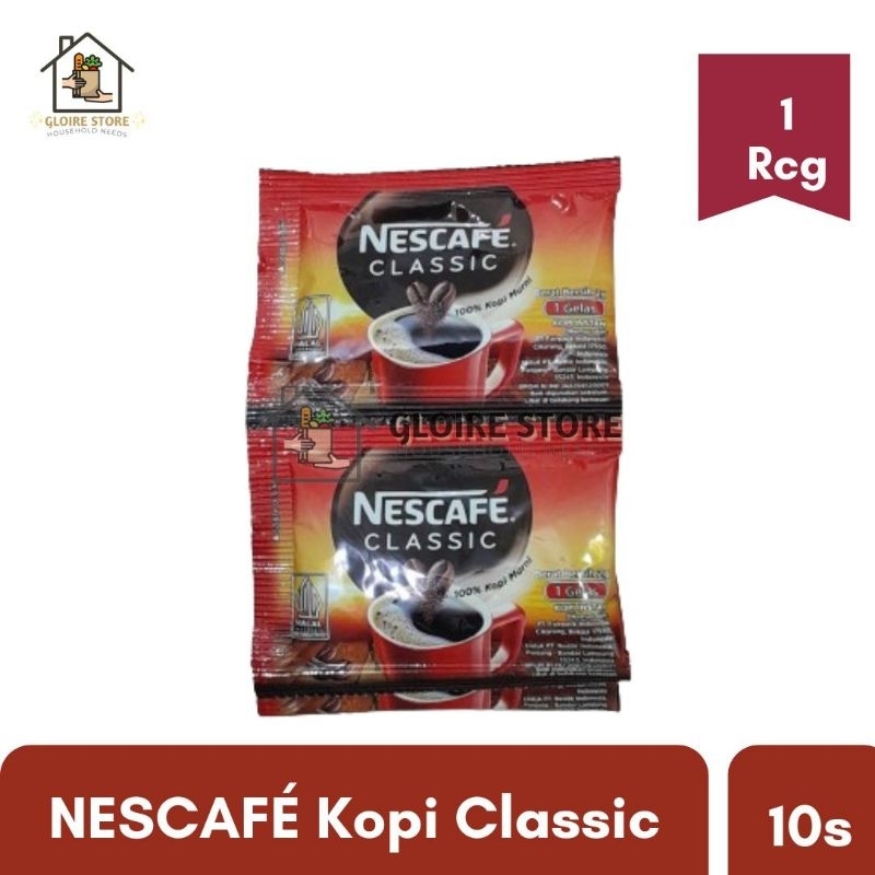 HITAM Nescafe Classic Black Instant Coffee 1Rcg 10x2g (YY) | Shopee ...