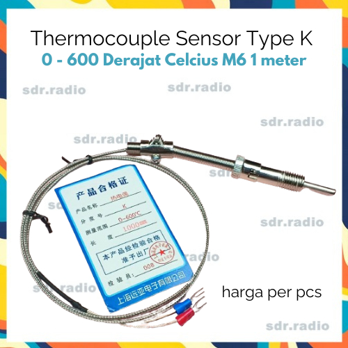 Thermocouple Sensor Thermocouple Type K 0-600 Degree Celcius M6 Thread ...