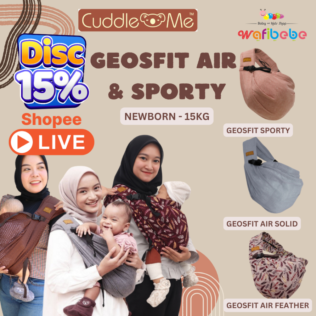 Cuddle Me GeosFit Air Side Baby Carrier M Shape Cukin Sling Pouch ...