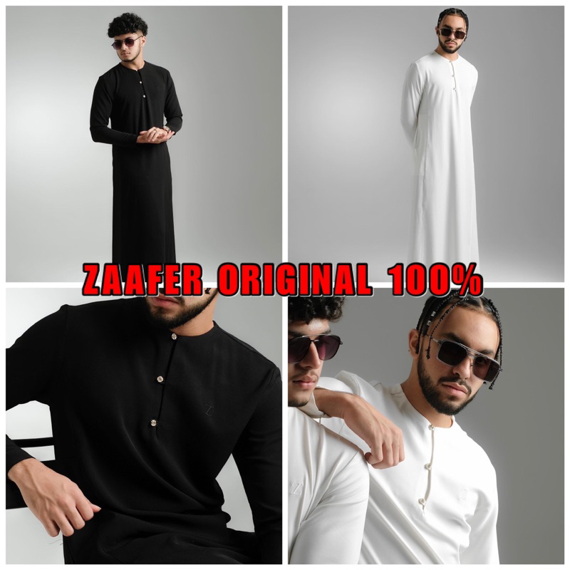 Thobe ZAAFER ORIGINAL 100% (BLACK / WHITE) | Shopee Malaysia