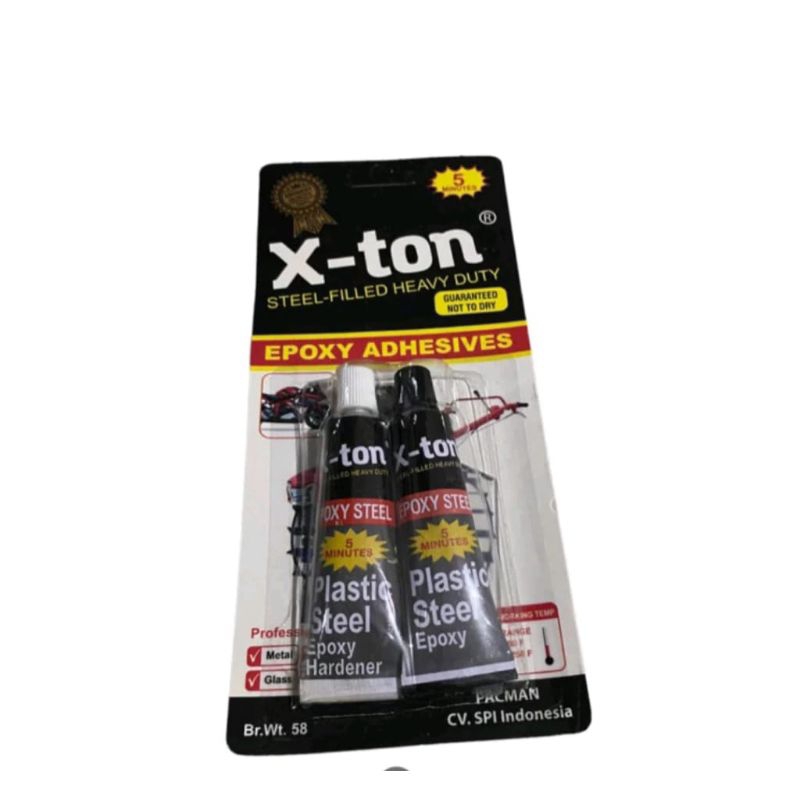 X-ton Plastic Steel Epoxy Glue/5-Minute Iron Glue (Original) | Shopee ...