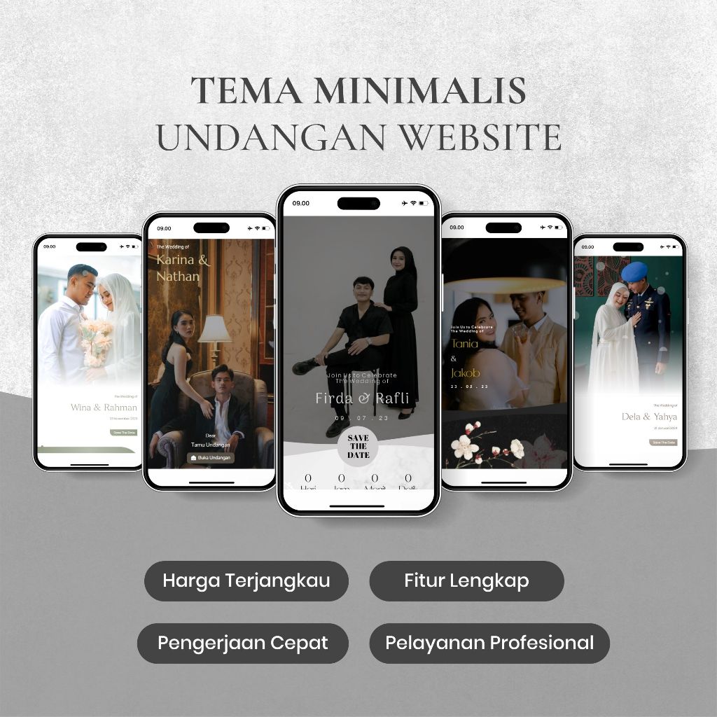 Minimalist Website Invitation | Invitation Blank | Shopee Malaysia