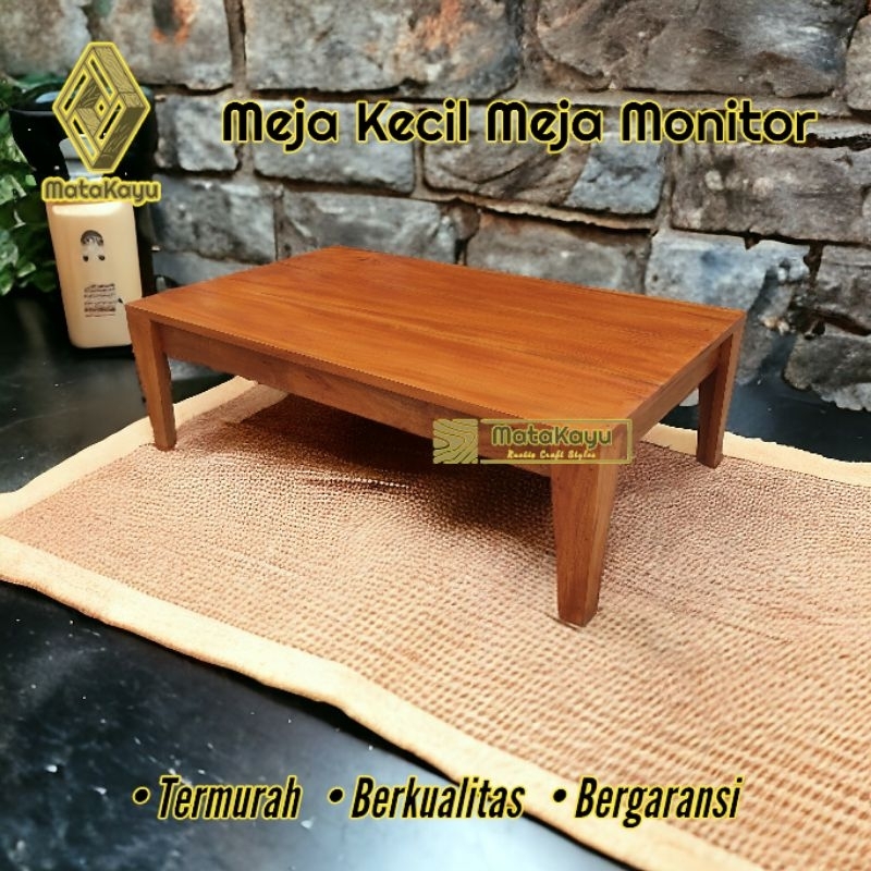 KAYU Small lesehan table 100 - 105 x 30 cm wooden monitor table coffee ...