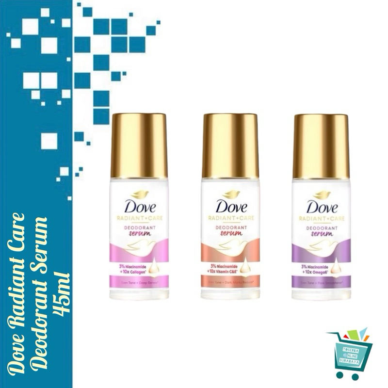 Dove Deodorant Serum 3% Niacinamide + 10x Collagen, 10x Omega 6, 10x Vit. C&e 45ml | Shopee Malaysia