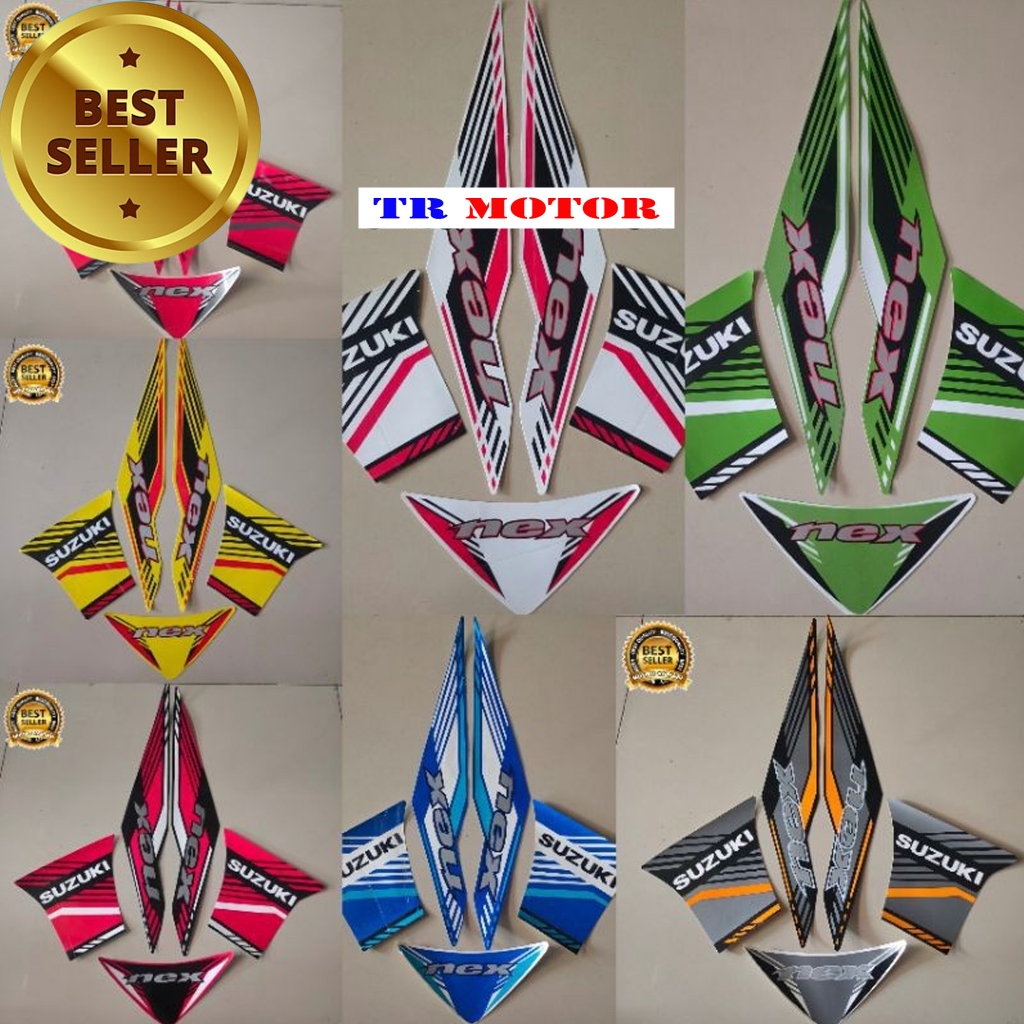 2014 Suzuki Nex Polet Sticker Striping, Quality Standard Suzuki ...