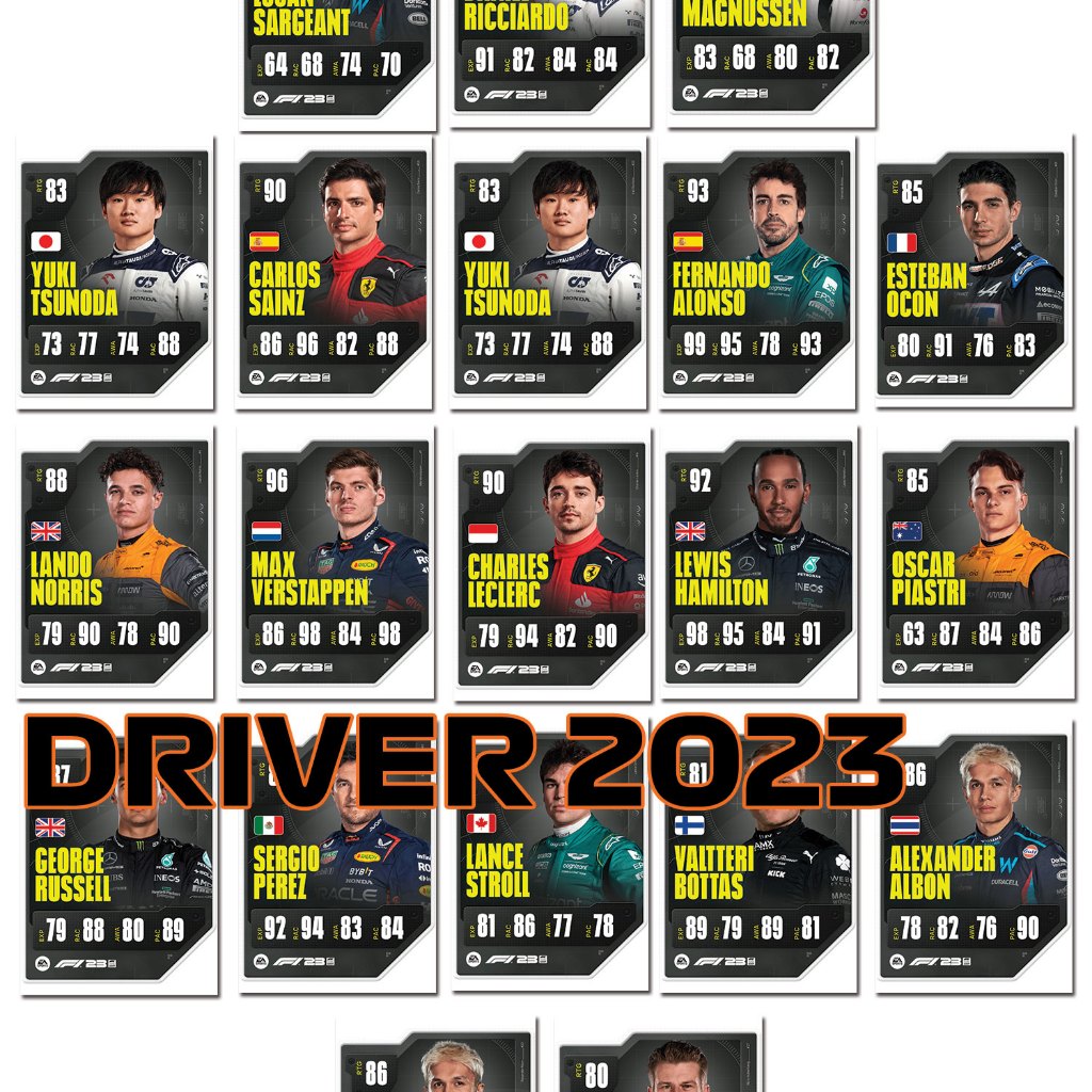 HIASAN DINDING 2023 DRIVER STANDINGS F1 A5. Wall Hanging Poster | Wall ...
