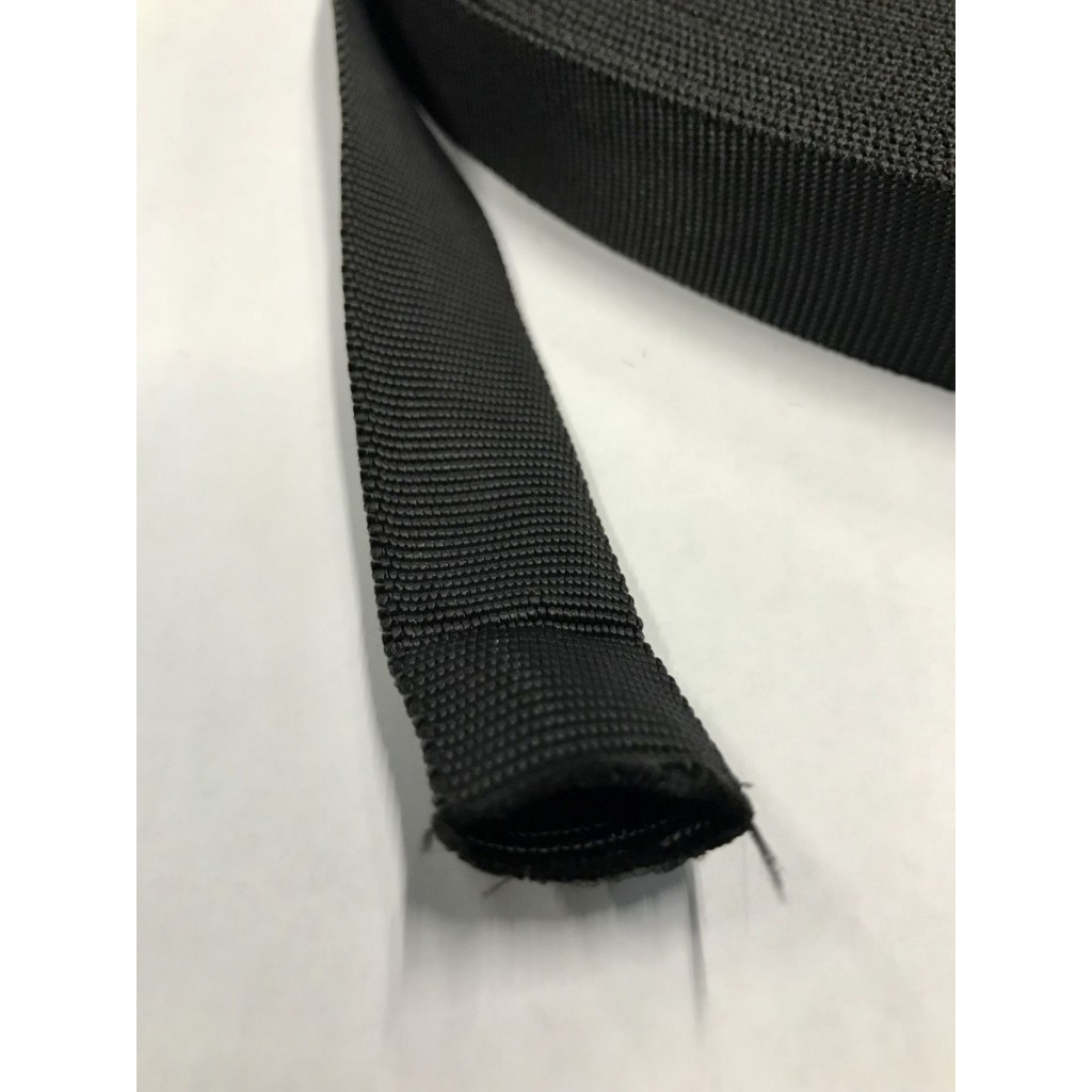 HITAM Tubular Webbing Tape 100% Nylon (Black) | Shopee Malaysia