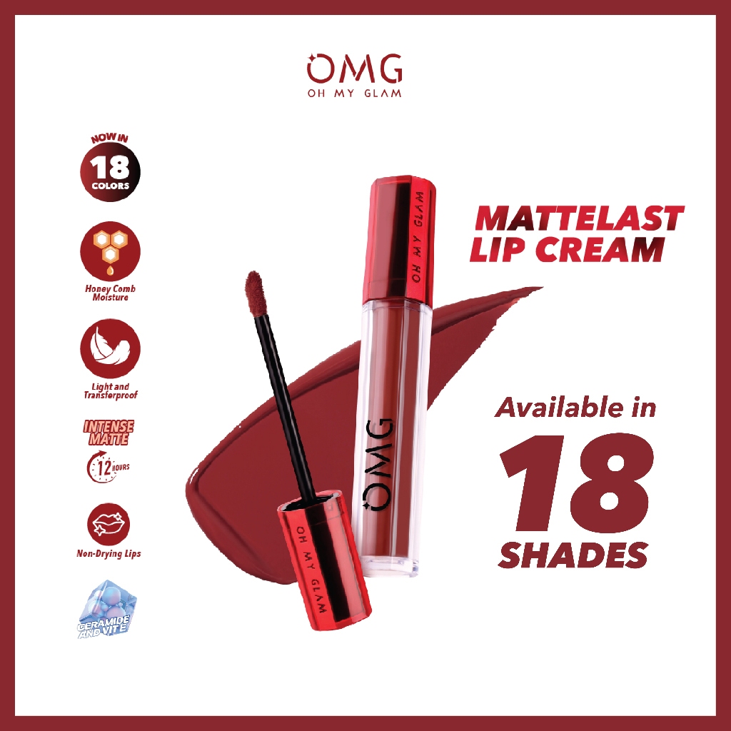 [READY] Tm73 OMG Oh My Glam Matte Kiss Lip Cream ORIGINAL | Shopee Malaysia
