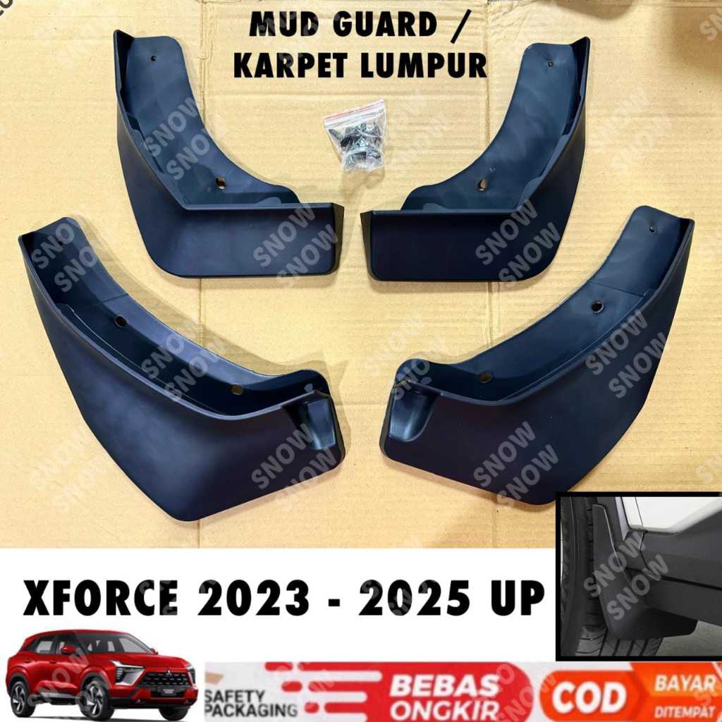 HITAM Mud Guard Xforce X Force 2023 2024 2025 2026 Up Black Mud Carpet ...