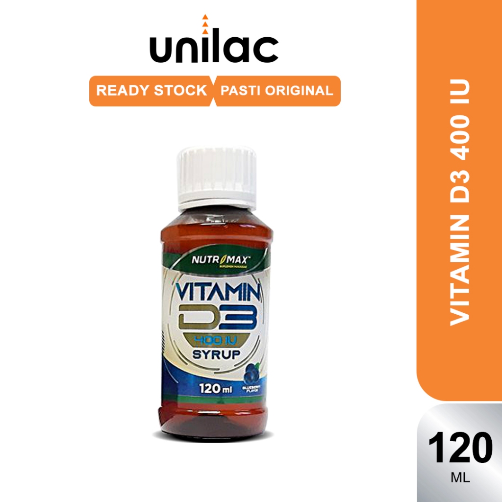 (120Ml) Nutrimax Vitamin D3 400iu Syrup - Calcium Bone Dental Health ...