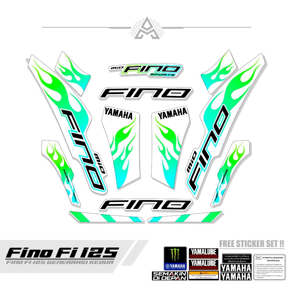 Striping FINO FI 125/MTF 12/STICKER FINO PREMIUM 125/STICKER/STICKER ...