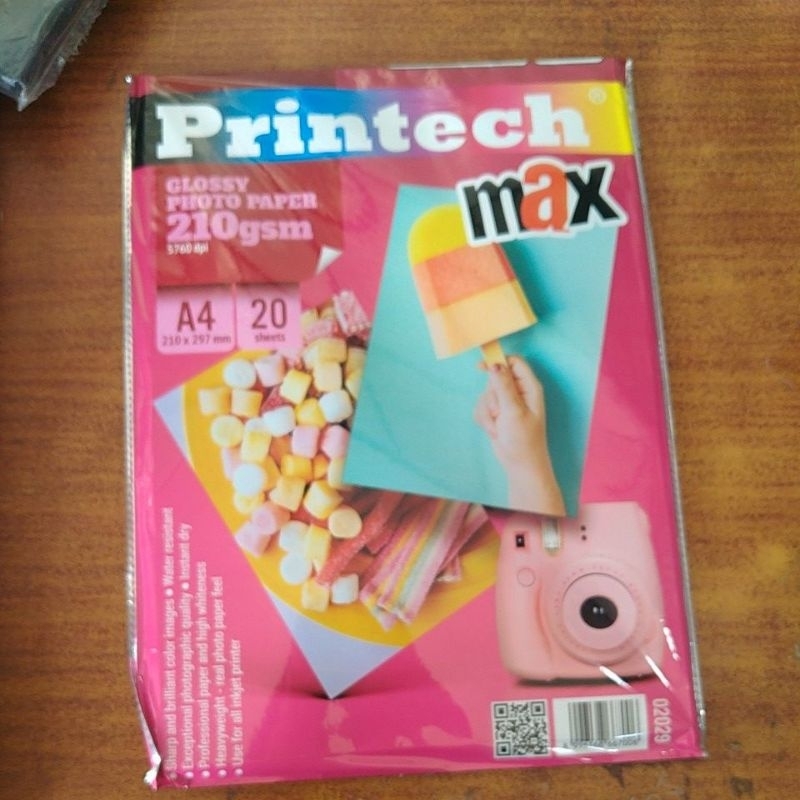 Printech GLOSSY PHOTO PAPER A4 Size 210g | Shopee Malaysia