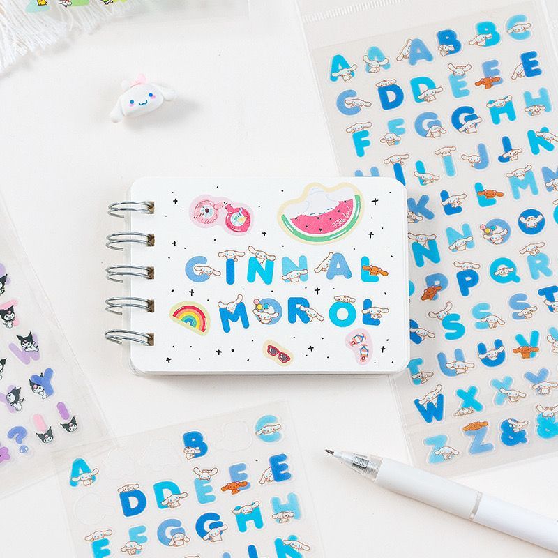 Pvc Sticker alphabet letter sanrio waterproof | Shopee Malaysia
