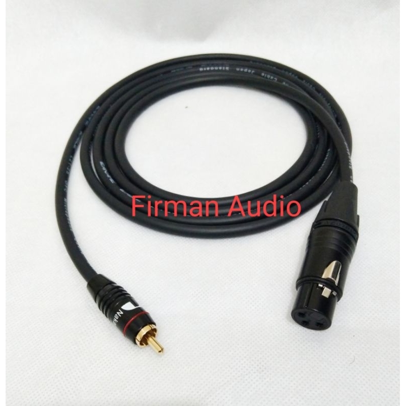 Mixer Cable To Amplifier 50cm-5mtr Canon XLR Female To RCA Nakamichi ...
