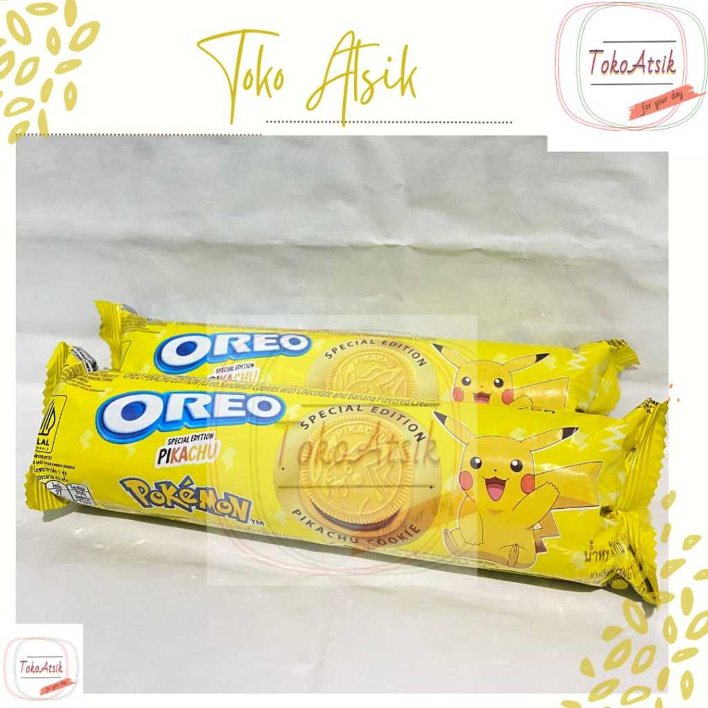 Snack IMPORT Oreo Pokemon Biscuit Chocolate Banana 119.6g | Shopee Malaysia