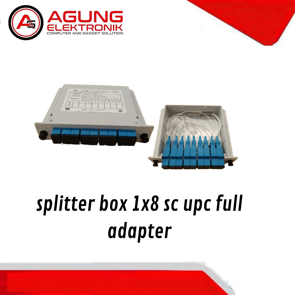 Splitter BOX 1:8 Passive Fiber Optic Splitter FO Full adapter | Shopee ...