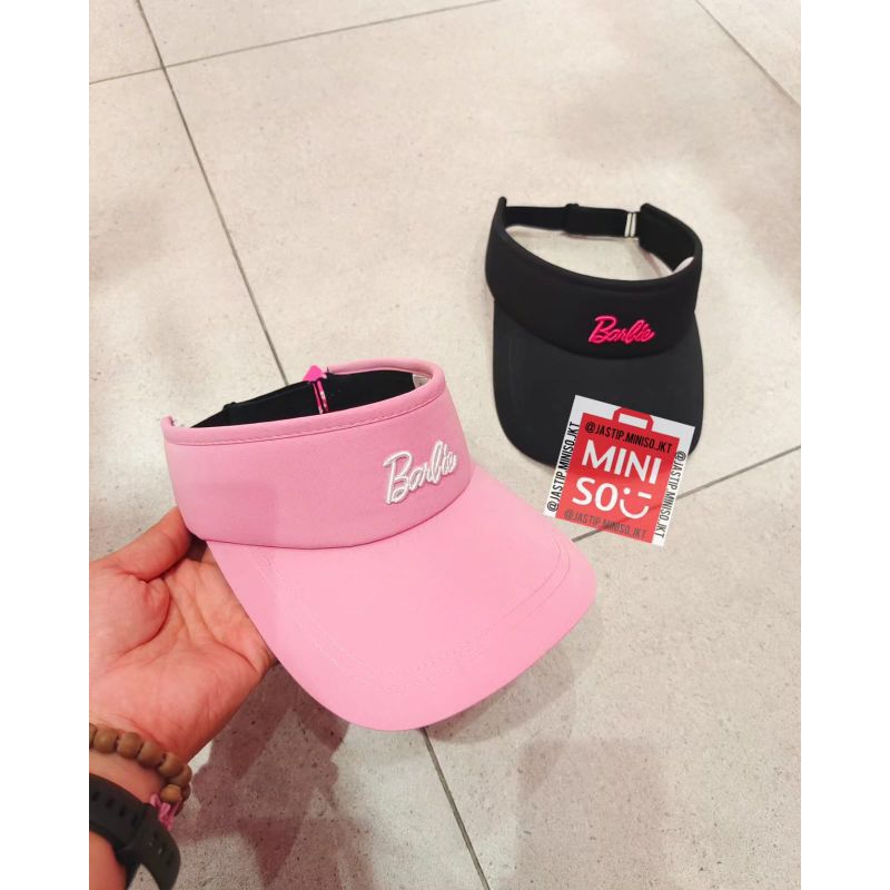 Miniso BARBIE Collection Fashion Visor Hat (57cm) Black / Pink Edition ...