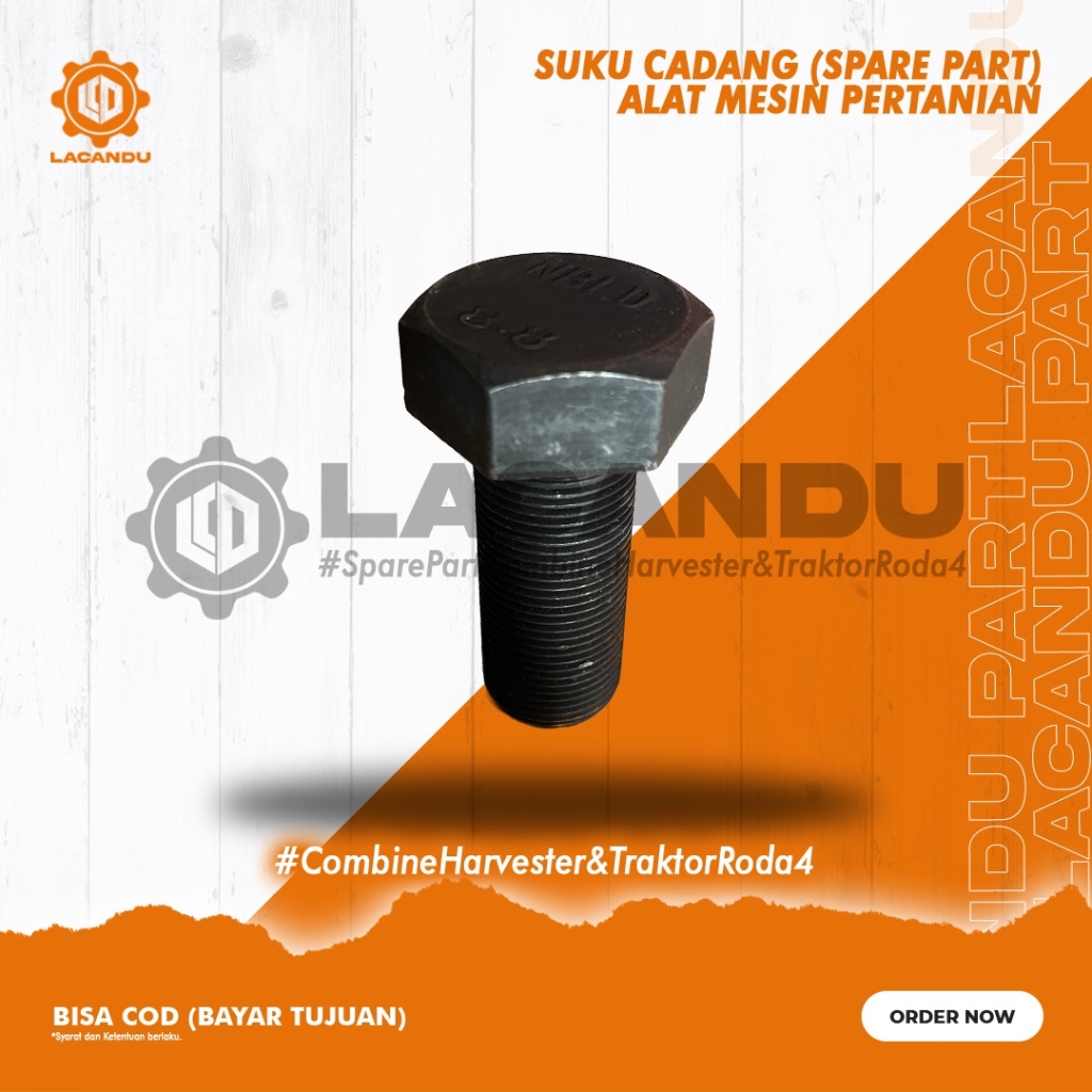 WC BOLT SPROCKET KEY 32 & 34 M20*1*5*45 BOLT SPROCKET - GIR MOON MAXXI BIMO 110 BIMO 102 COMBINE ...