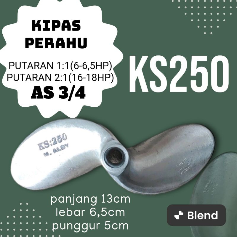 KETINTING BOAT FAN KS250 AS3/4 (6,5hp) | Shopee Malaysia