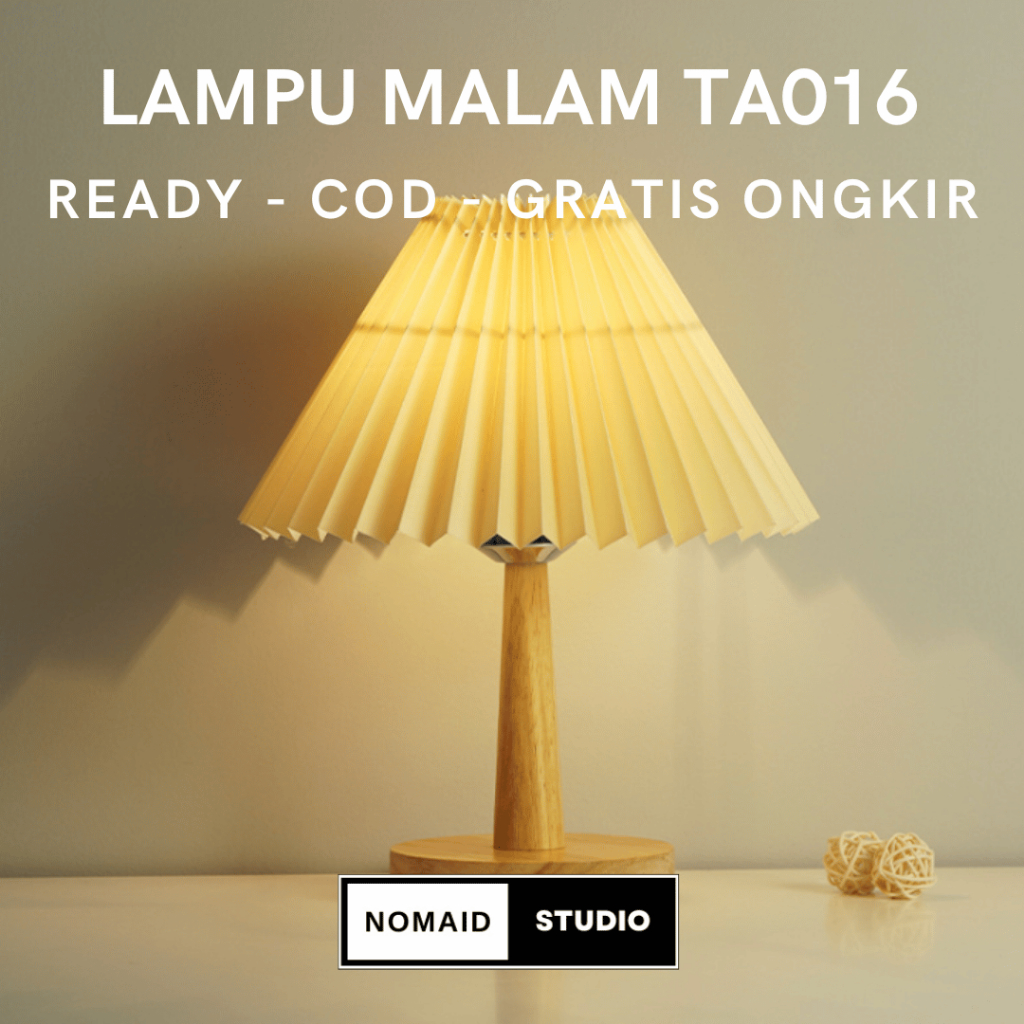 KAYU Nomaid.id - Aesthetic Bed Lamp TA016 - Vintage Classic Wood Motif ...
