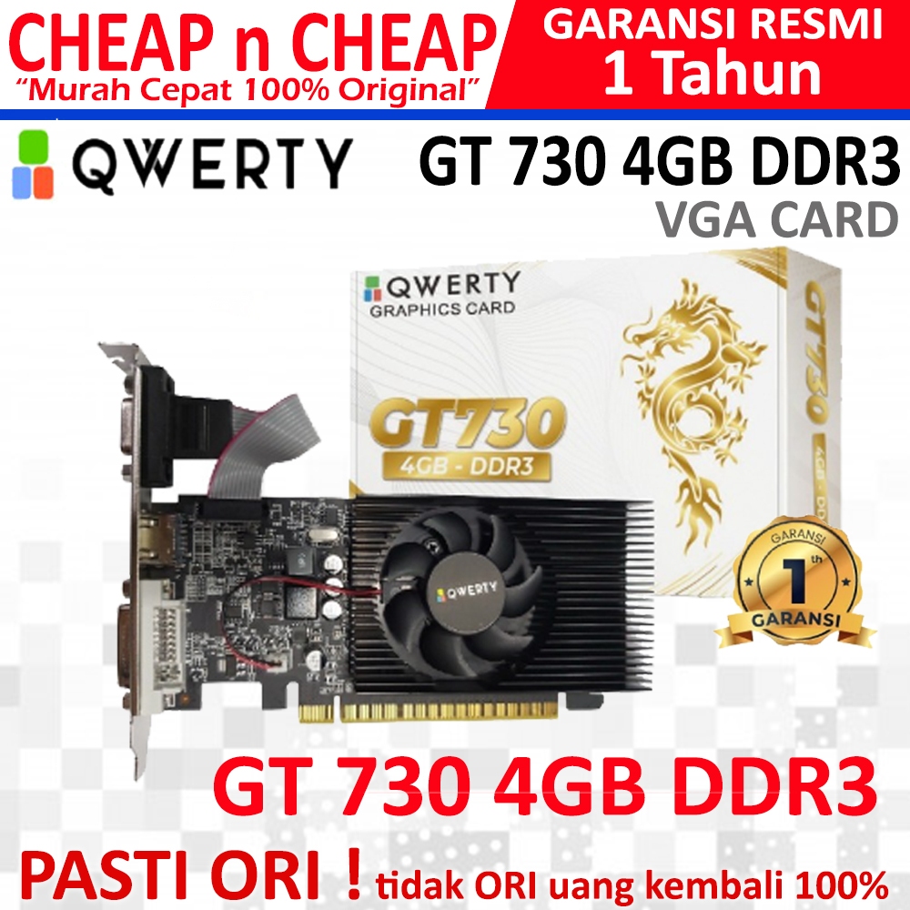 Qwerty GT 730 4G D3 - VGA Card GPU GT730 DDR3 | Shopee Malaysia