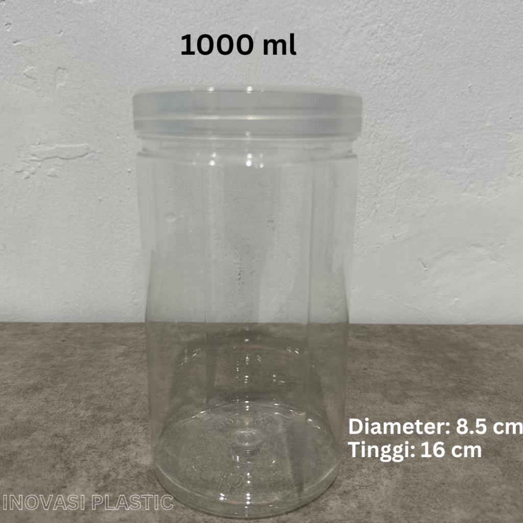 Pet Plastic Jar/Tube Jar/Cake Jar/Cylinder Jar 1000ml | Shopee Malaysia