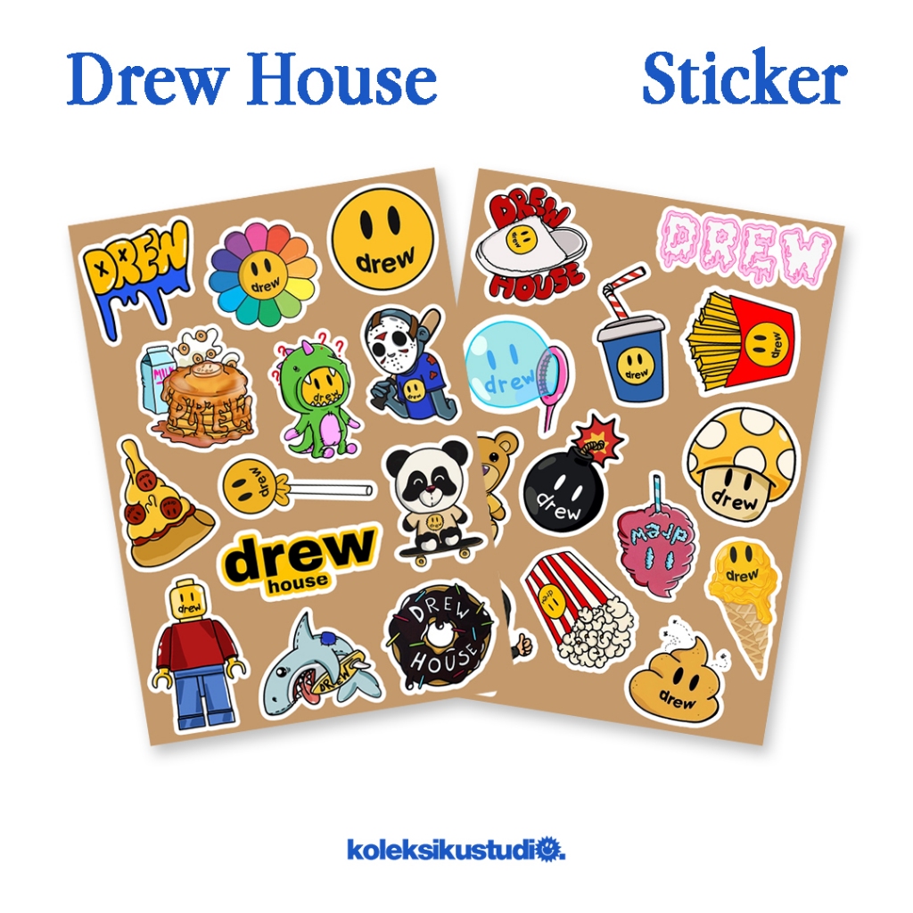 HP Drew House Sticker Cute Aesthetic Sticker Laptop Cell Phone Sticker ...