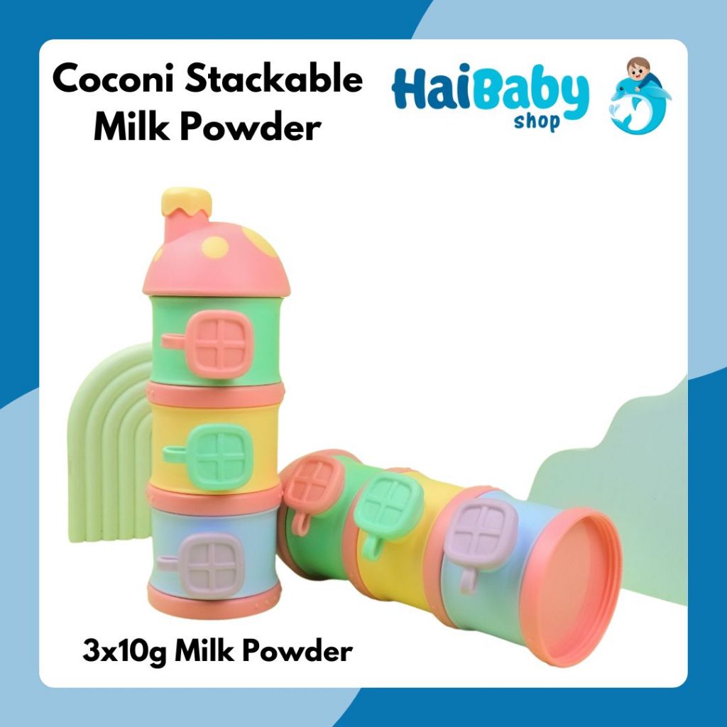 Coconi Stackable Milk Powder Container | Airtight Children's Milk/Snack ...