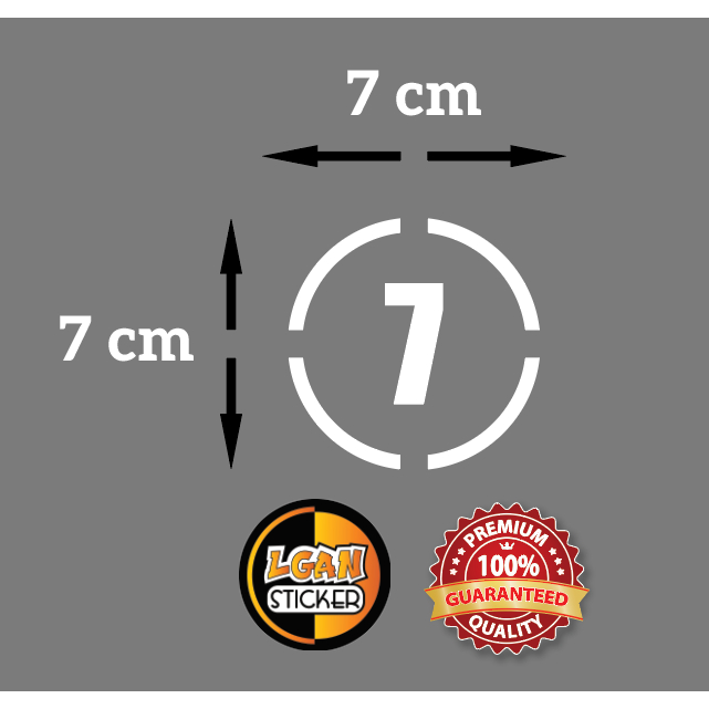 Round Strip Model Number Sticker, Revlektive Material, Diameter 7 cm ...