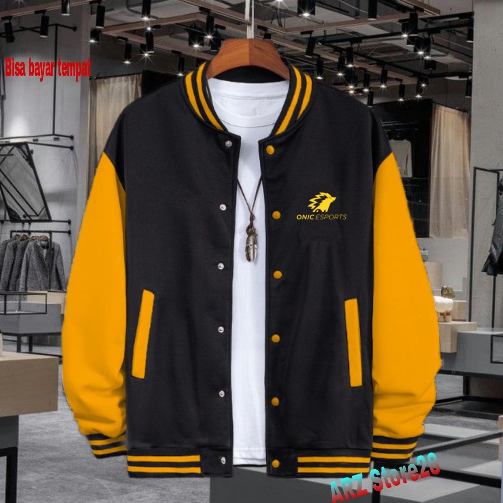 Free Varsity Jacket Buttons Text Gold Onic Esporst 09 Latest Distro ...