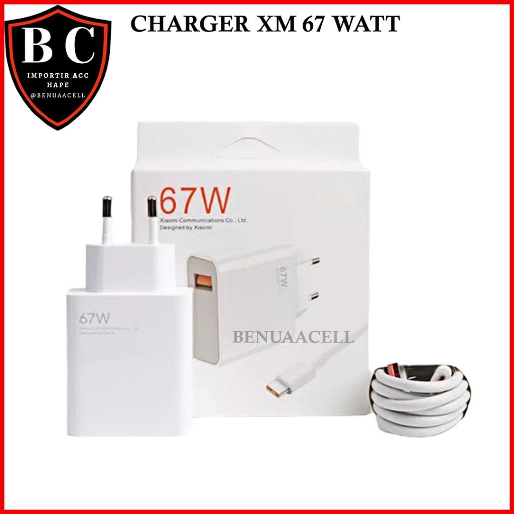 Travel CHARGER TYPE C XM 67W REDMI 13C REDMI NOTE 13 NOTE 13 PRO NOTE ...