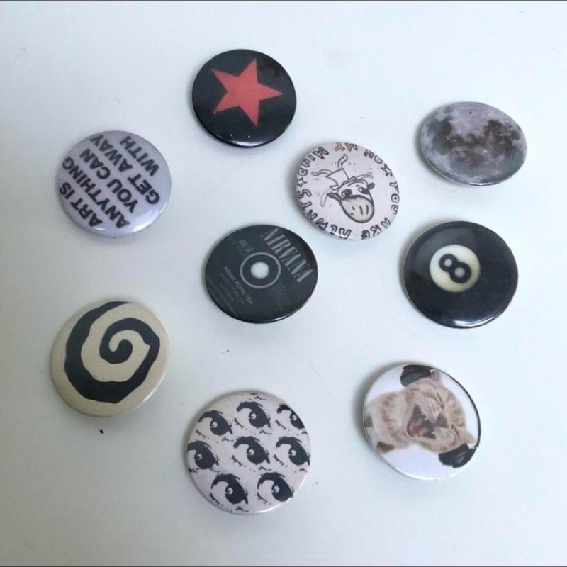 Y2k pin button | Y2k aesthetic retro vintage 2000s 8 ball pins | Shopee ...