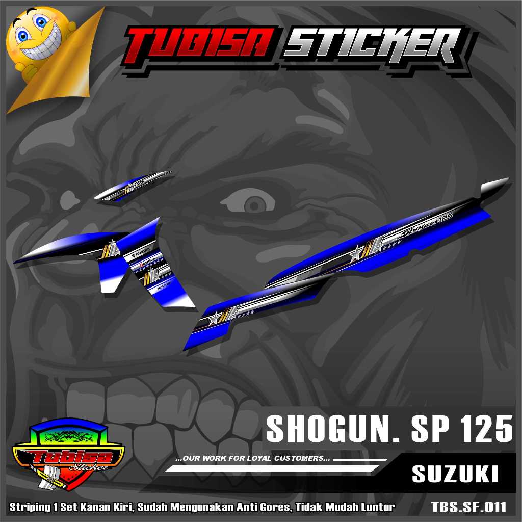 Sticker Striping New Shogun 125 SP- Sticker Striping Motorcycle ...
