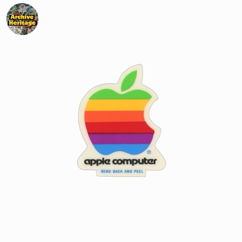 Apple Computer old logo vintage retro sticker | Shopee Malaysia