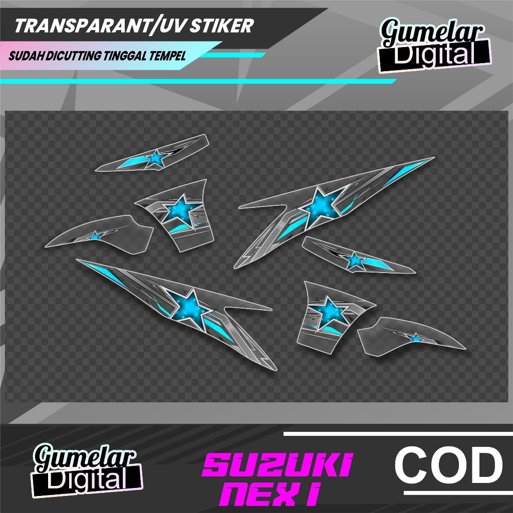 Transparent STRIPING CLEAR Simple SUZUKI NEX 1 DIESEL STAR LIVERY 3 ...