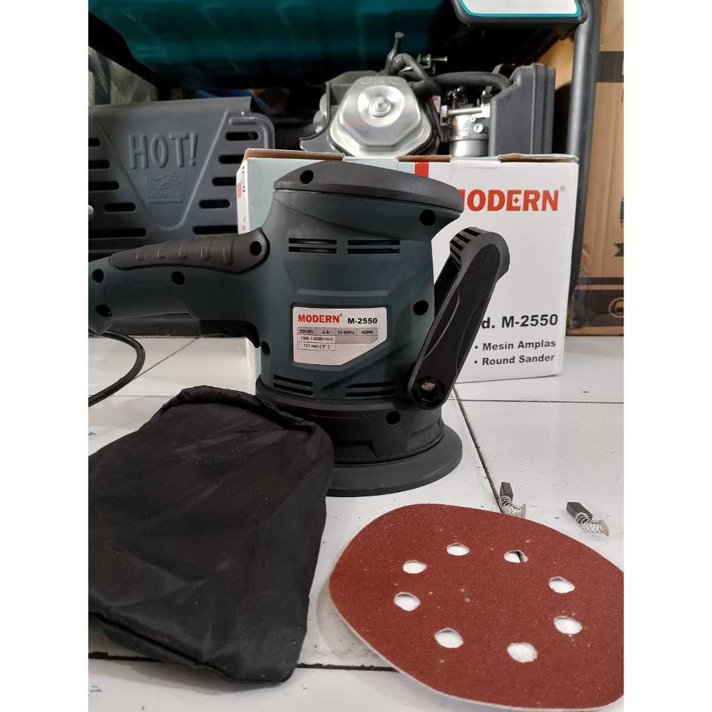 MESIN Modern 6inch Round Sander Machine M-2550 450watt Round Sander ...