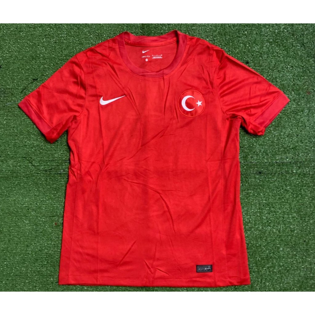 MERAH Jersey Ball Grade Ori Turkey Turkiye Away Red Euro 2024 2024/2025 ...