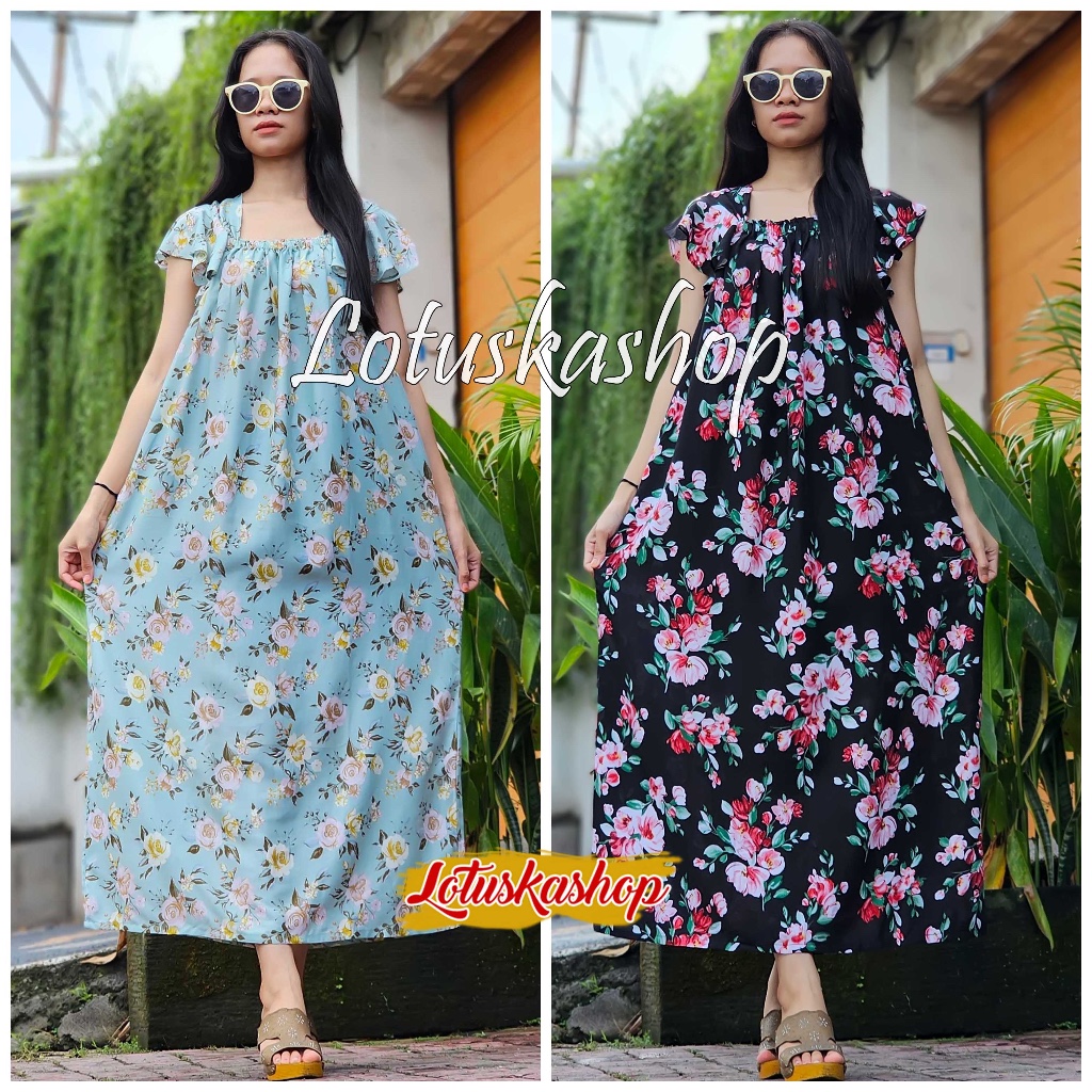 Faniya Rayon Premium Lily Queen Wrinkle Negligee | Shopee Malaysia